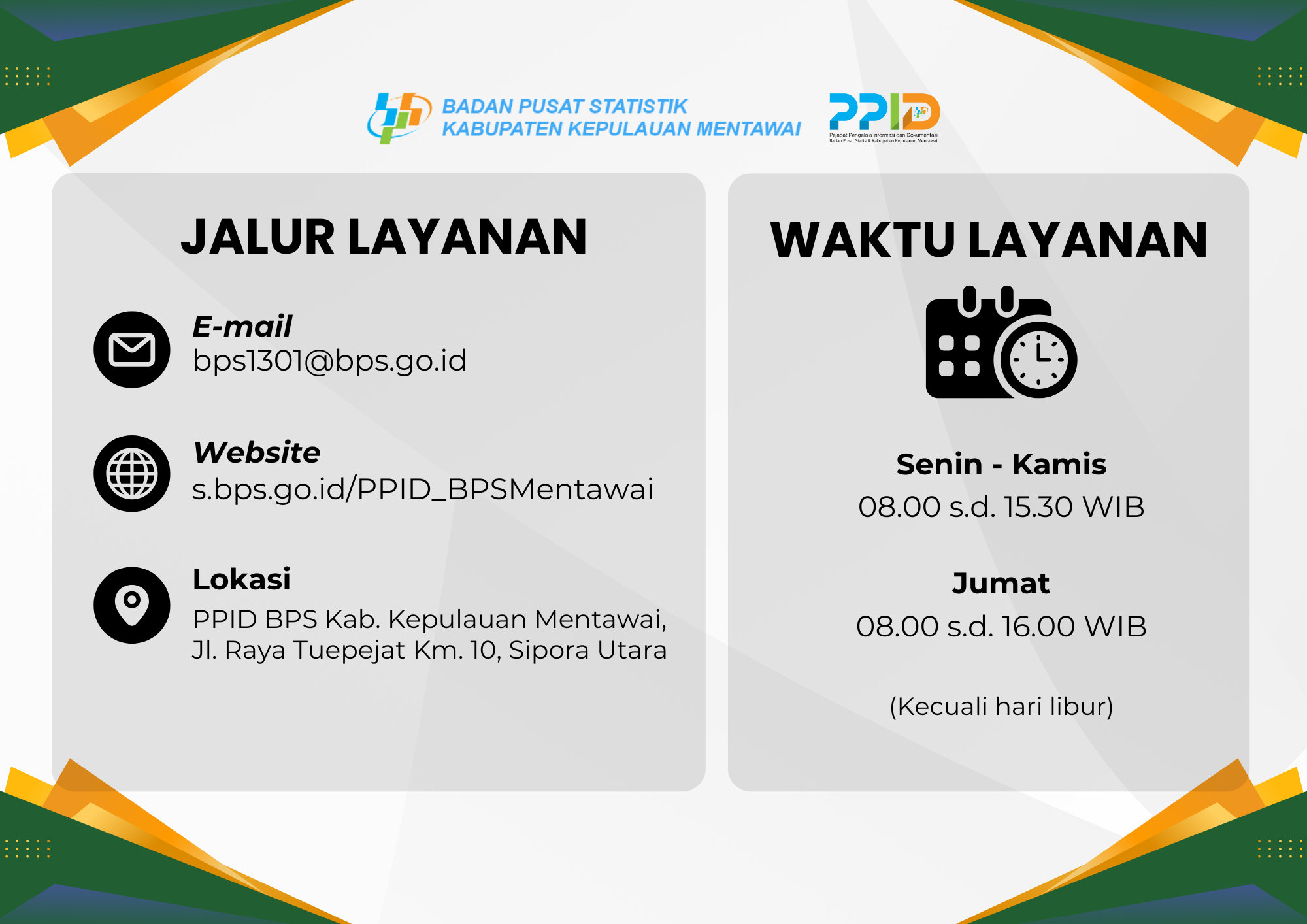 Standar Layanan Informasi Publik - Portal PPID BPS RI