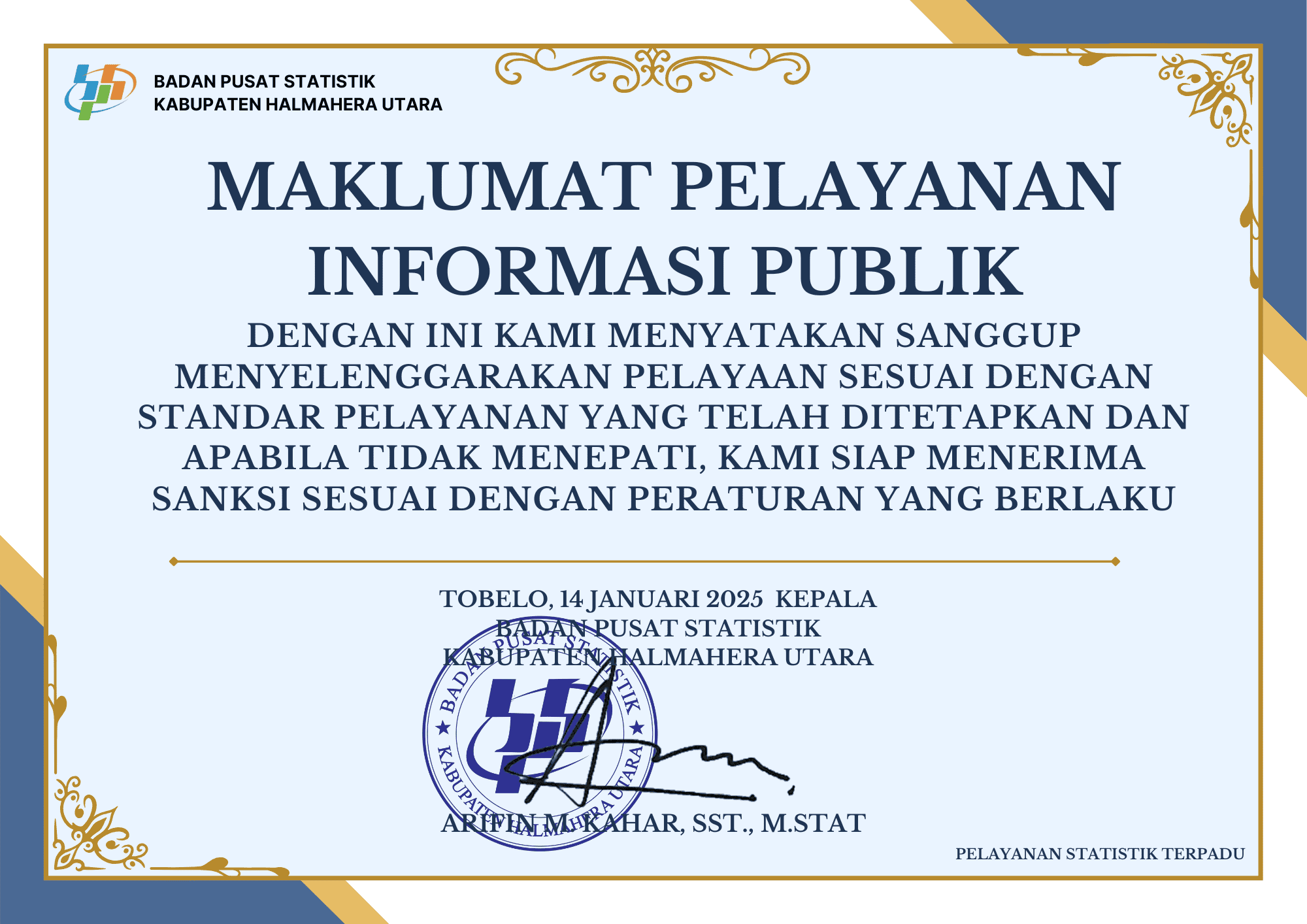 Standar Layanan Informasi Publik - Portal PPID BPS RI