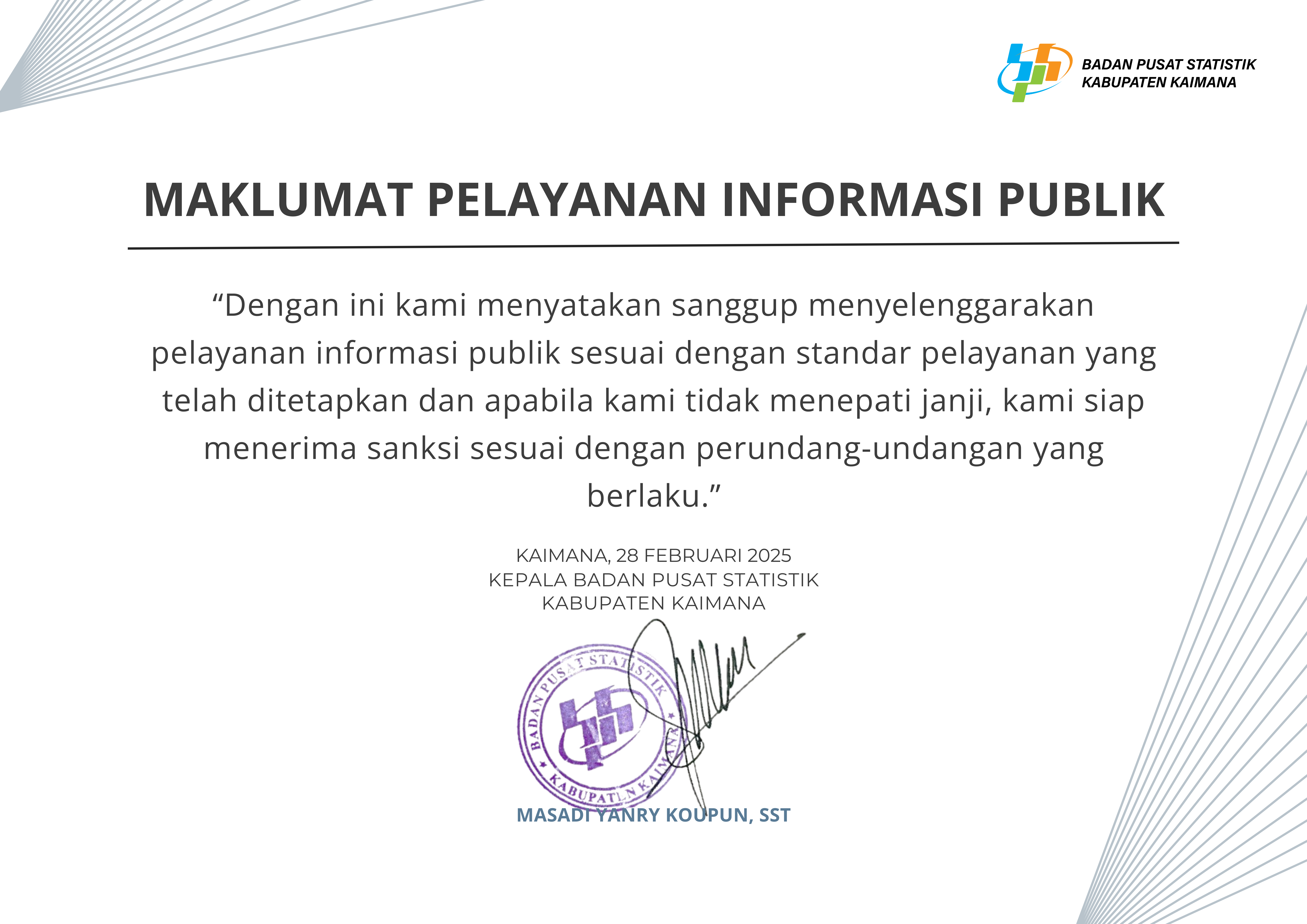 Standar Layanan Informasi Publik - Portal PPID BPS RI