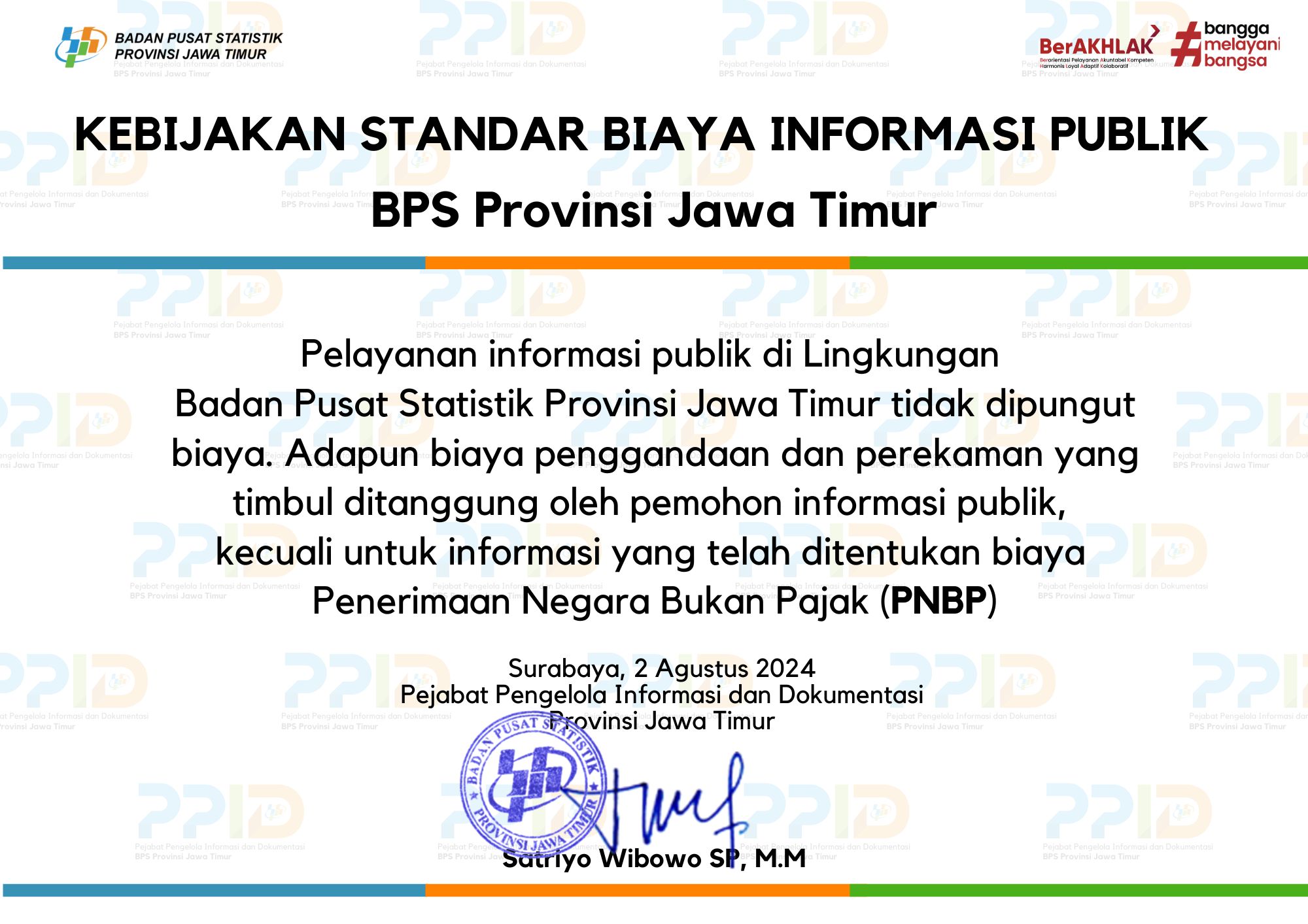 Standar Layanan Informasi Publik - Portal PPID BPS RI