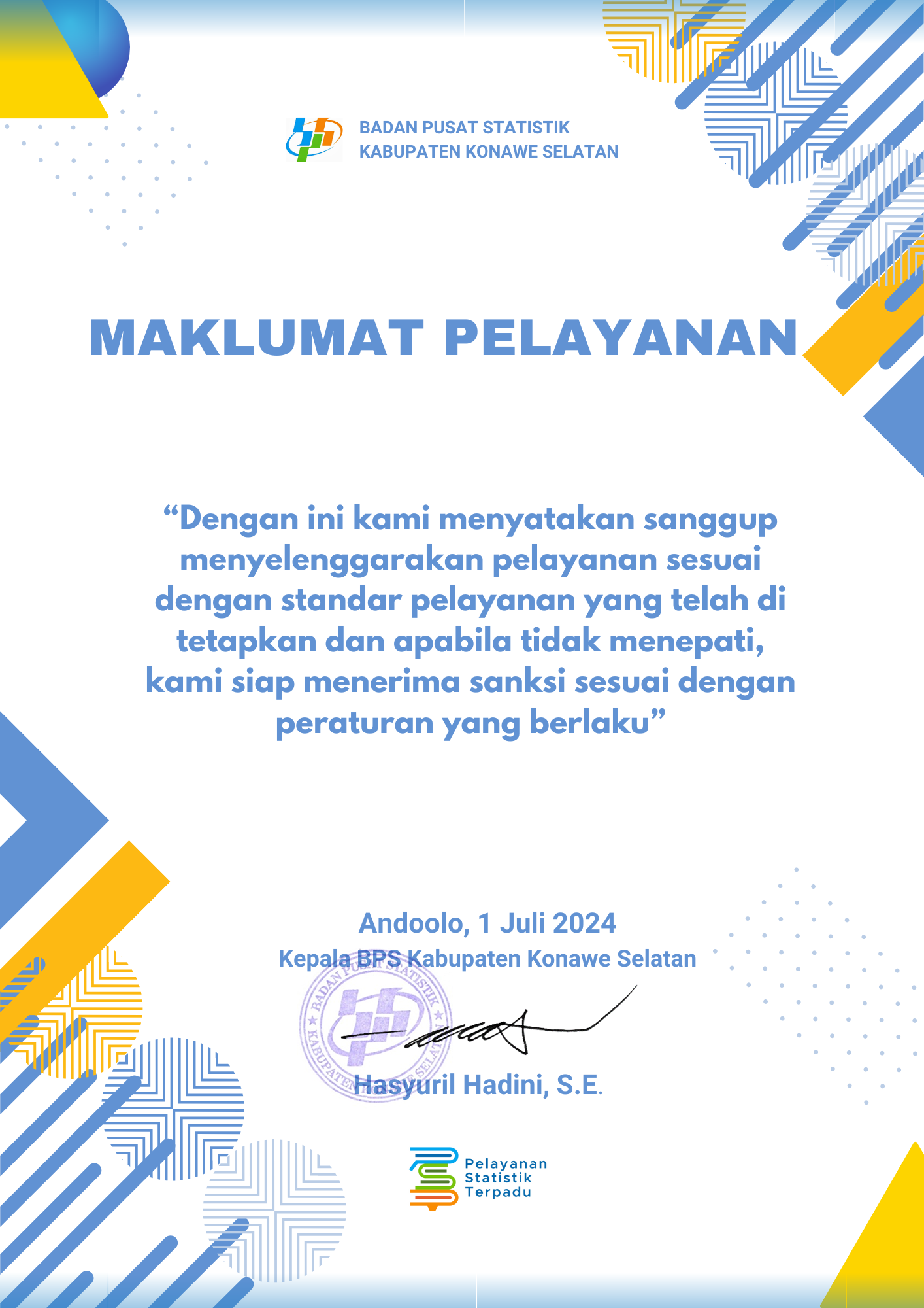 Standar Layanan Informasi Publik - Portal PPID BPS RI