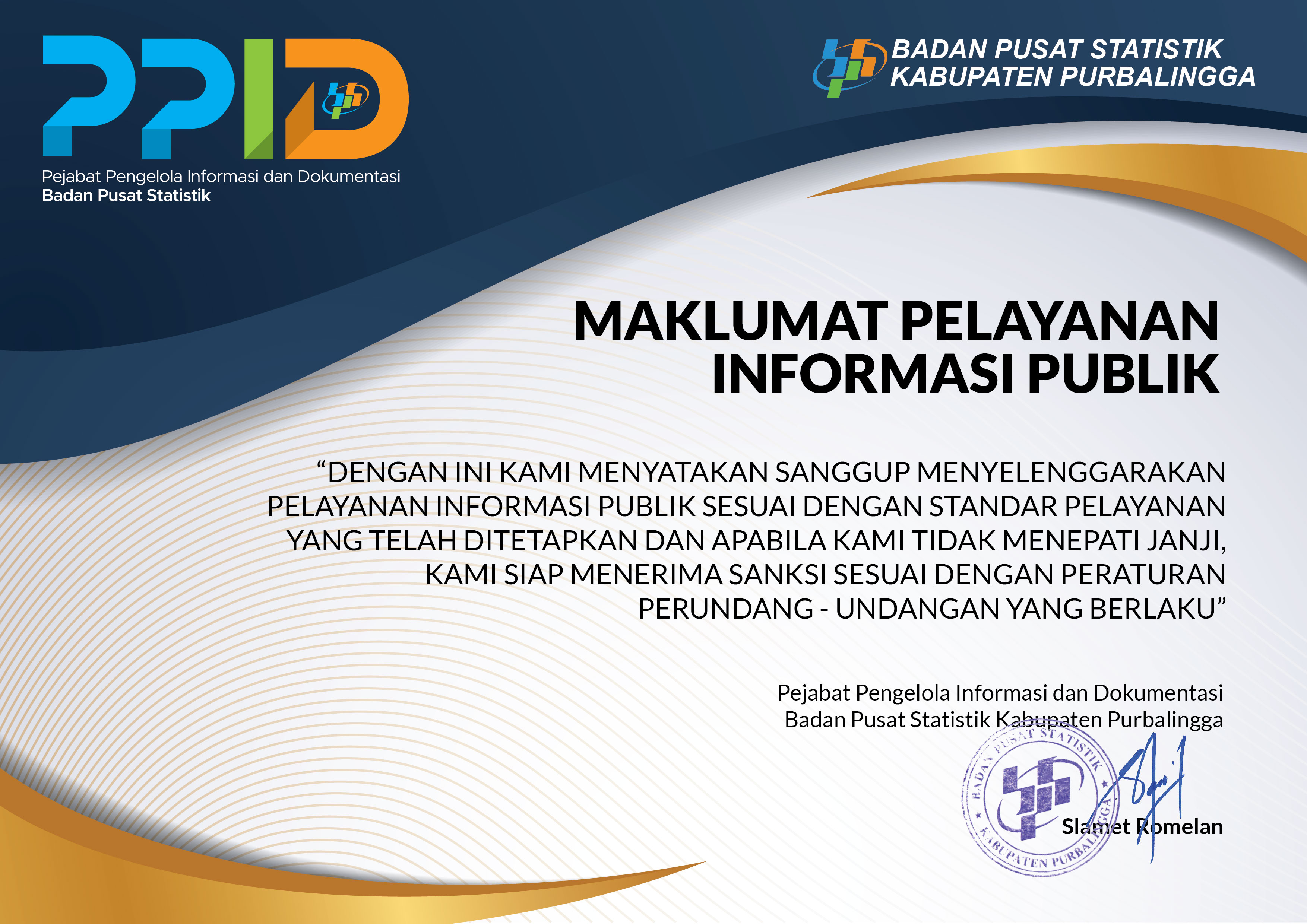 Standar Layanan Informasi Publik - Portal PPID BPS RI