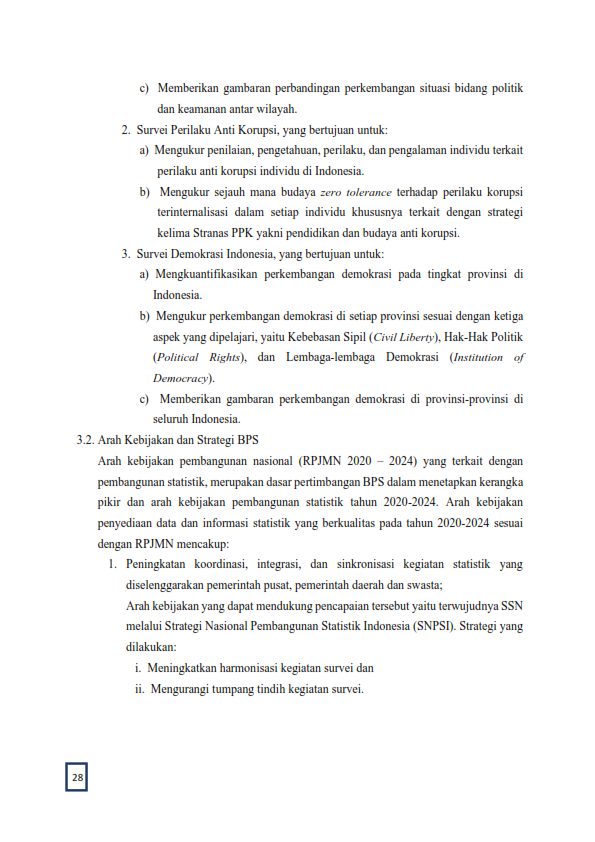 Rencana Strategis BPS - Portal PPID BPS RI