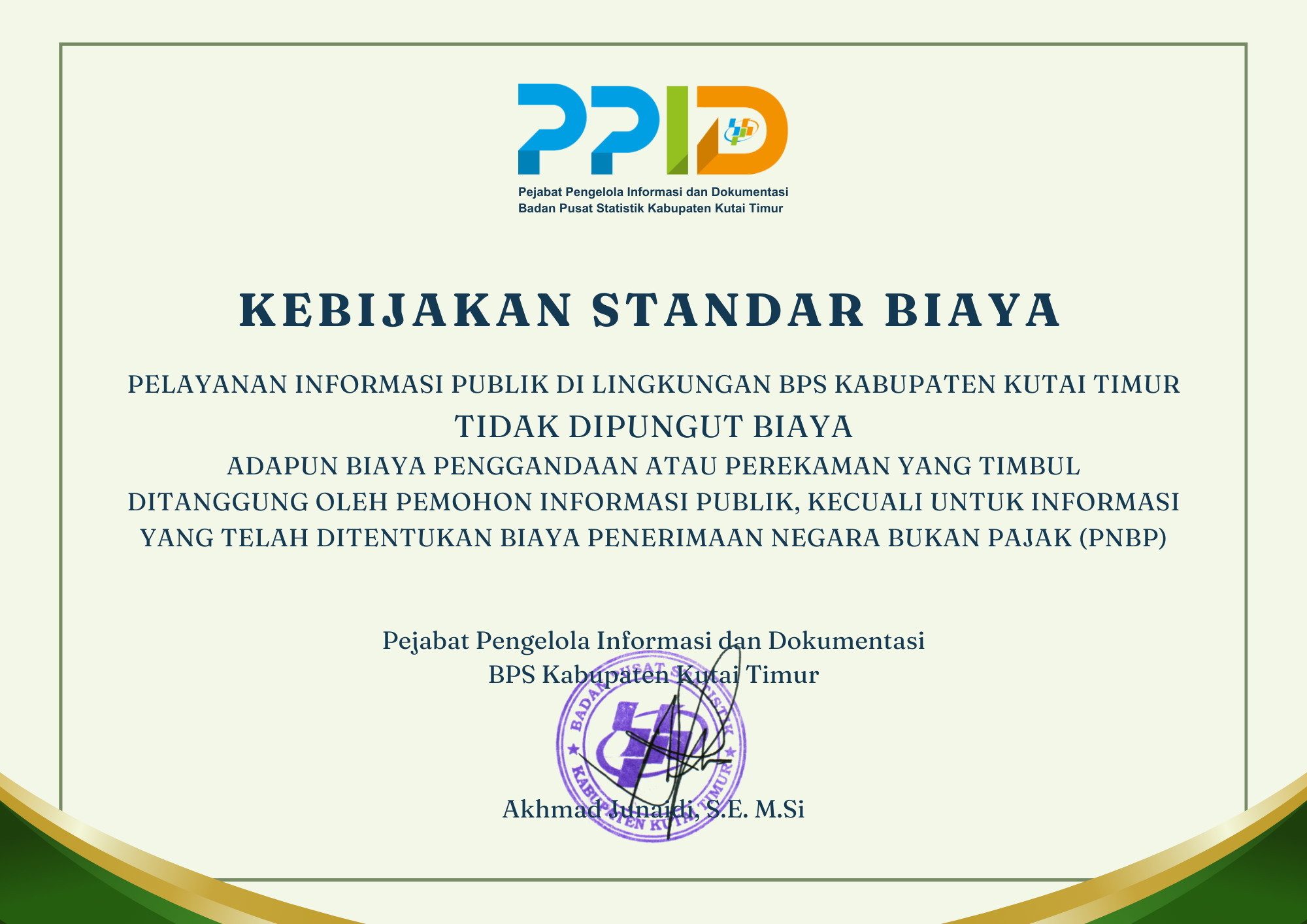 Standar Layanan Informasi Publik - Portal PPID BPS RI